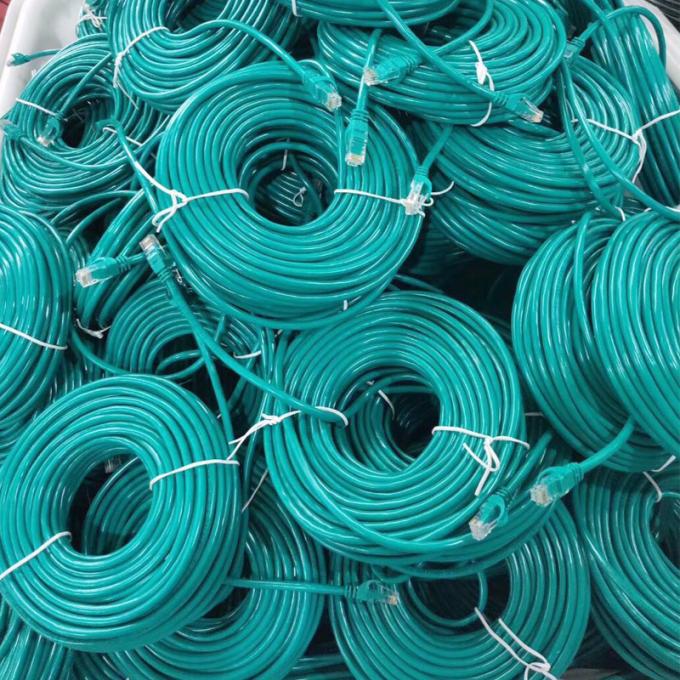 LDPE Sheath 0.54mm Cat6 Lan Cable Bare Copper Round Wire